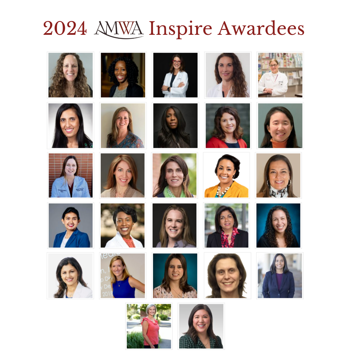 27 Women Physicians Recognized with the AMWA Inspire Award - American ...