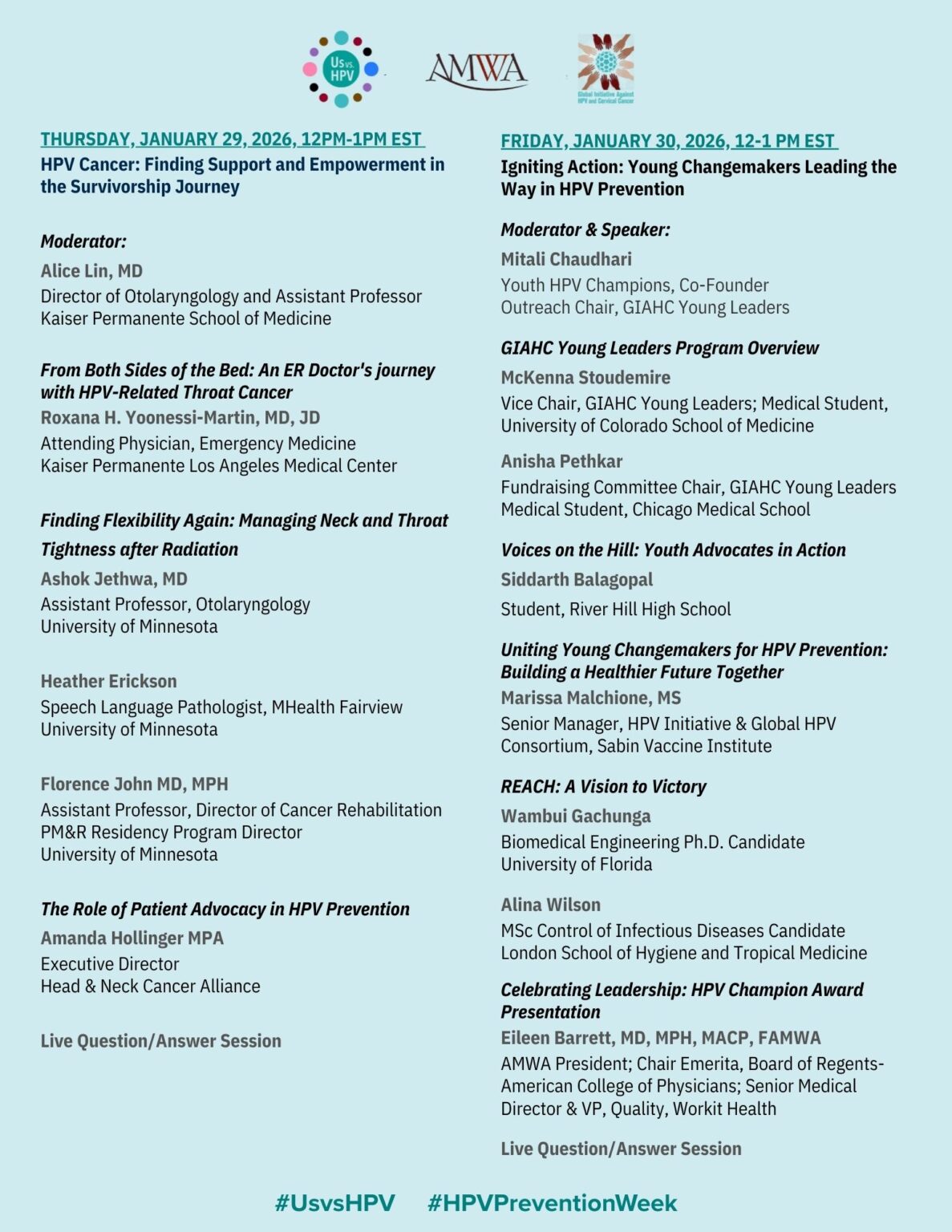 HPV Prevention Week - American Medical Women's Association